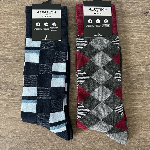 Alfani | Underwear & Socks | Alfani Mens Diamond Dress Socks 2 Pairs ...